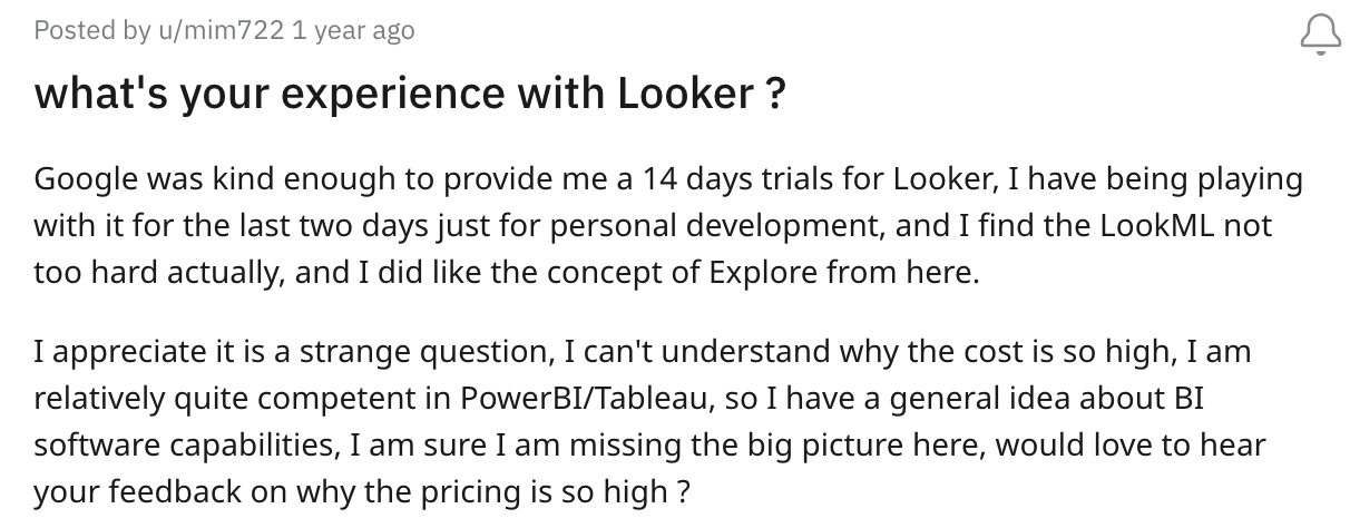 Looker Pricing: 4 Things No One Tells You (2025)